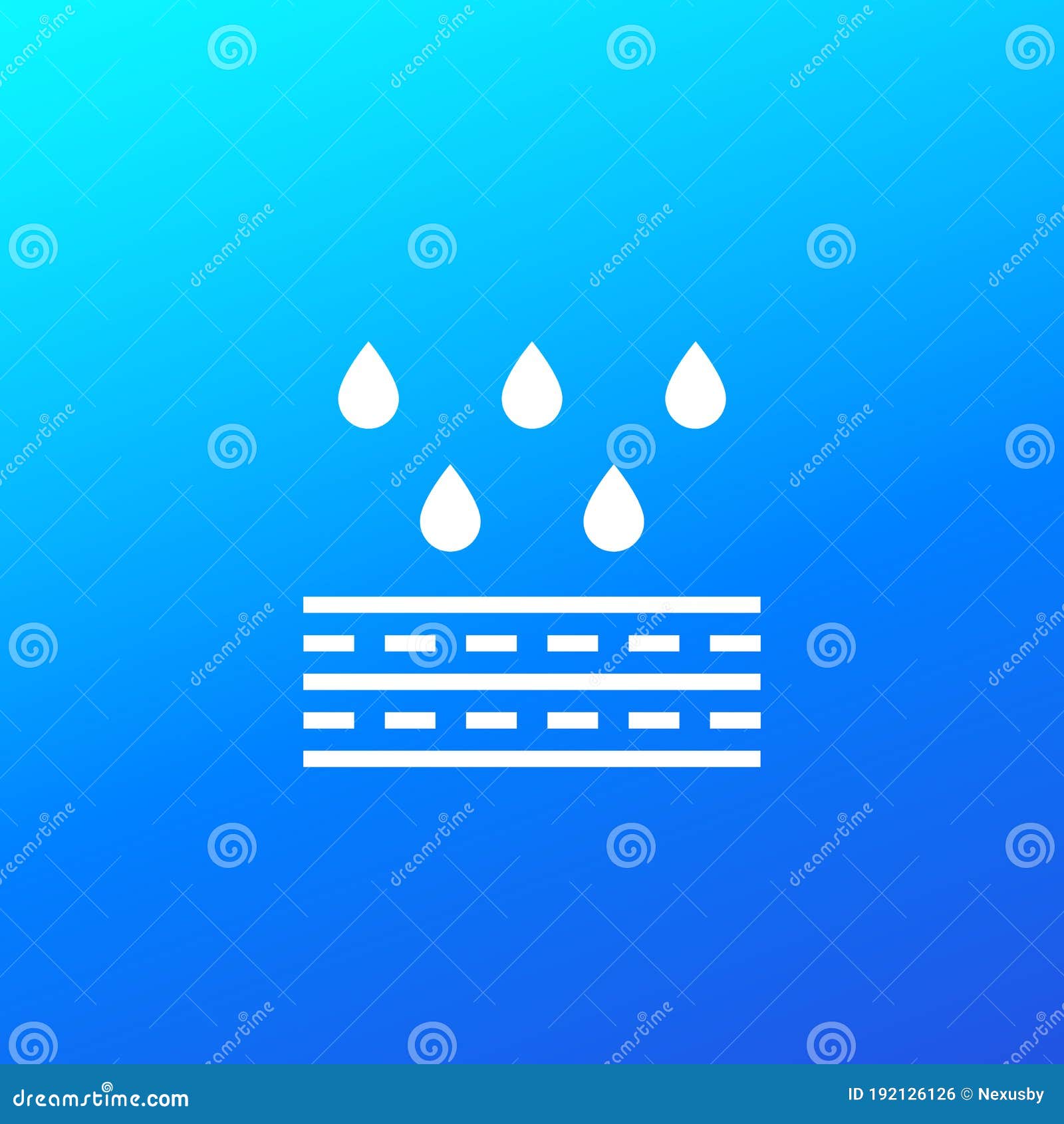Water Resistant Membrane Icon, Vector Stock Illustration - Illustration ...