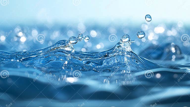 Water Drop Background Water Element Material Water Surface Dynamic ...