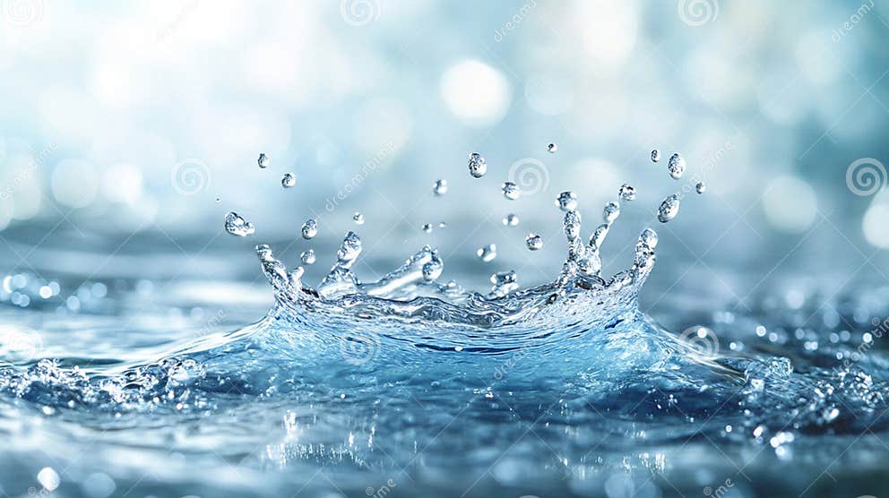 Water Drop Background Water Element Material Water Surface Dynamic ...