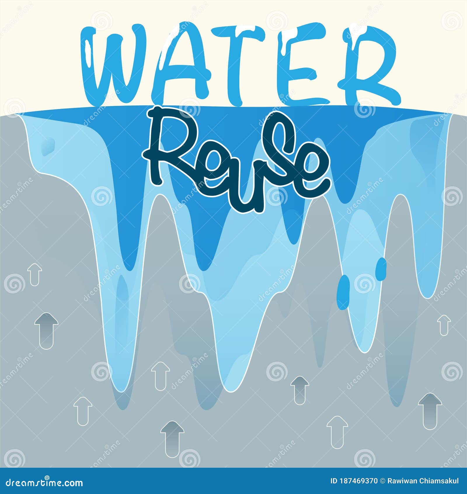 Reclaimed Water Symbol Cartoon Vector | CartoonDealer.com #291888637