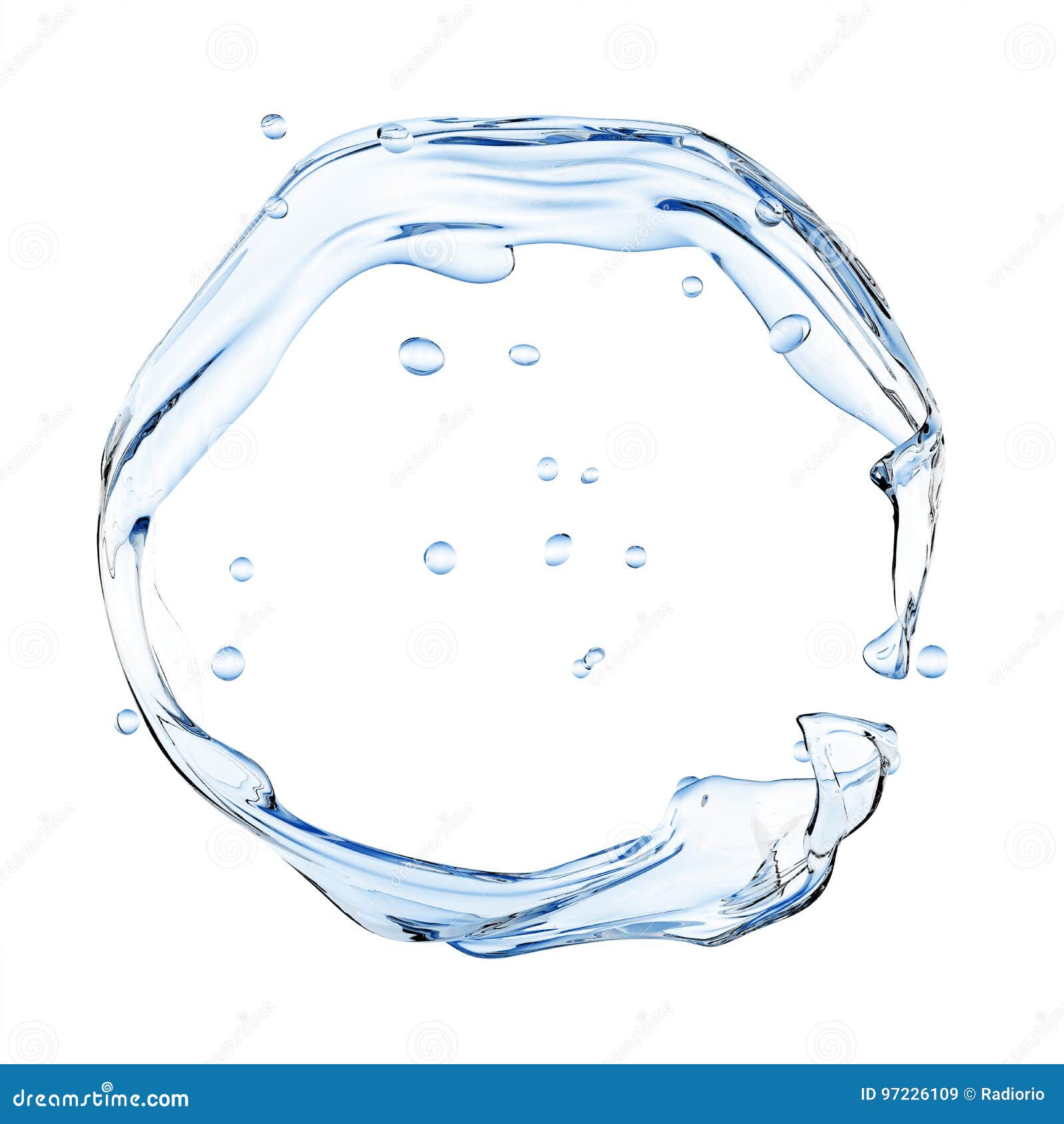 Water ring stock illustration. Illustration of stream - 97226109