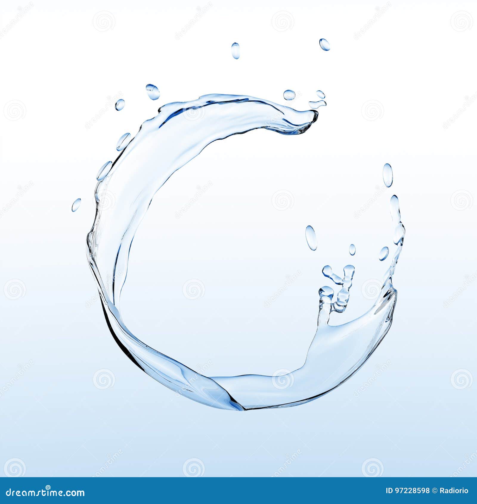 Water ring stock photo. Image of circle, ring, 3drender - 97228598