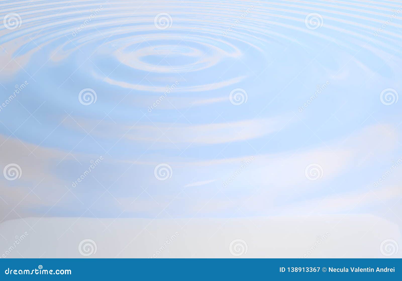 Water Ripple Effect. Perspective View Stock Illustration - Illustration ...