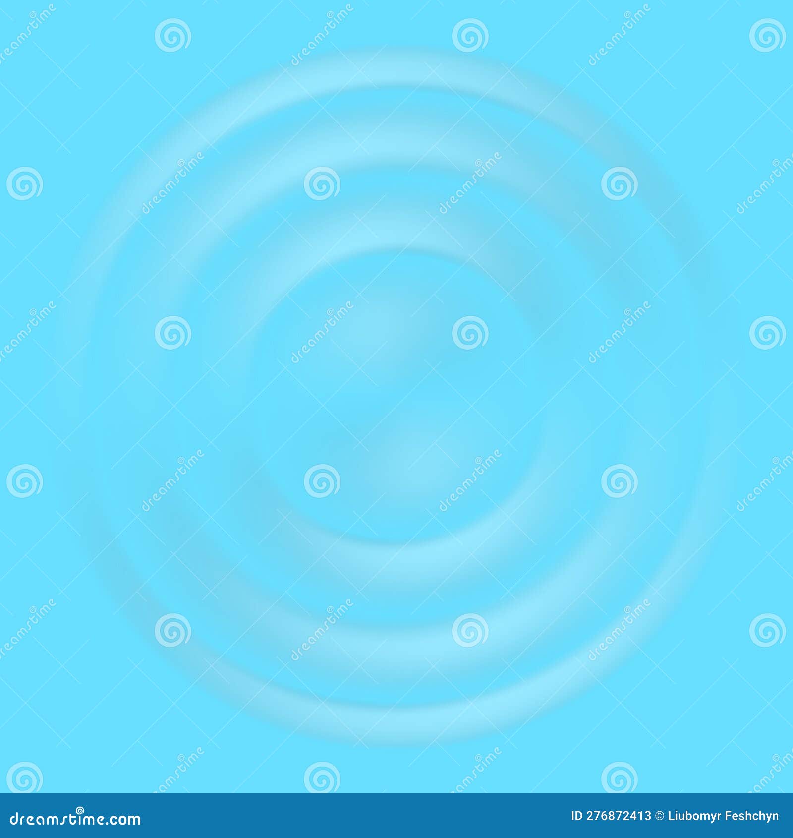 Water Ripple Effect Top View Realistic Caustic Drop Or Sound Wave