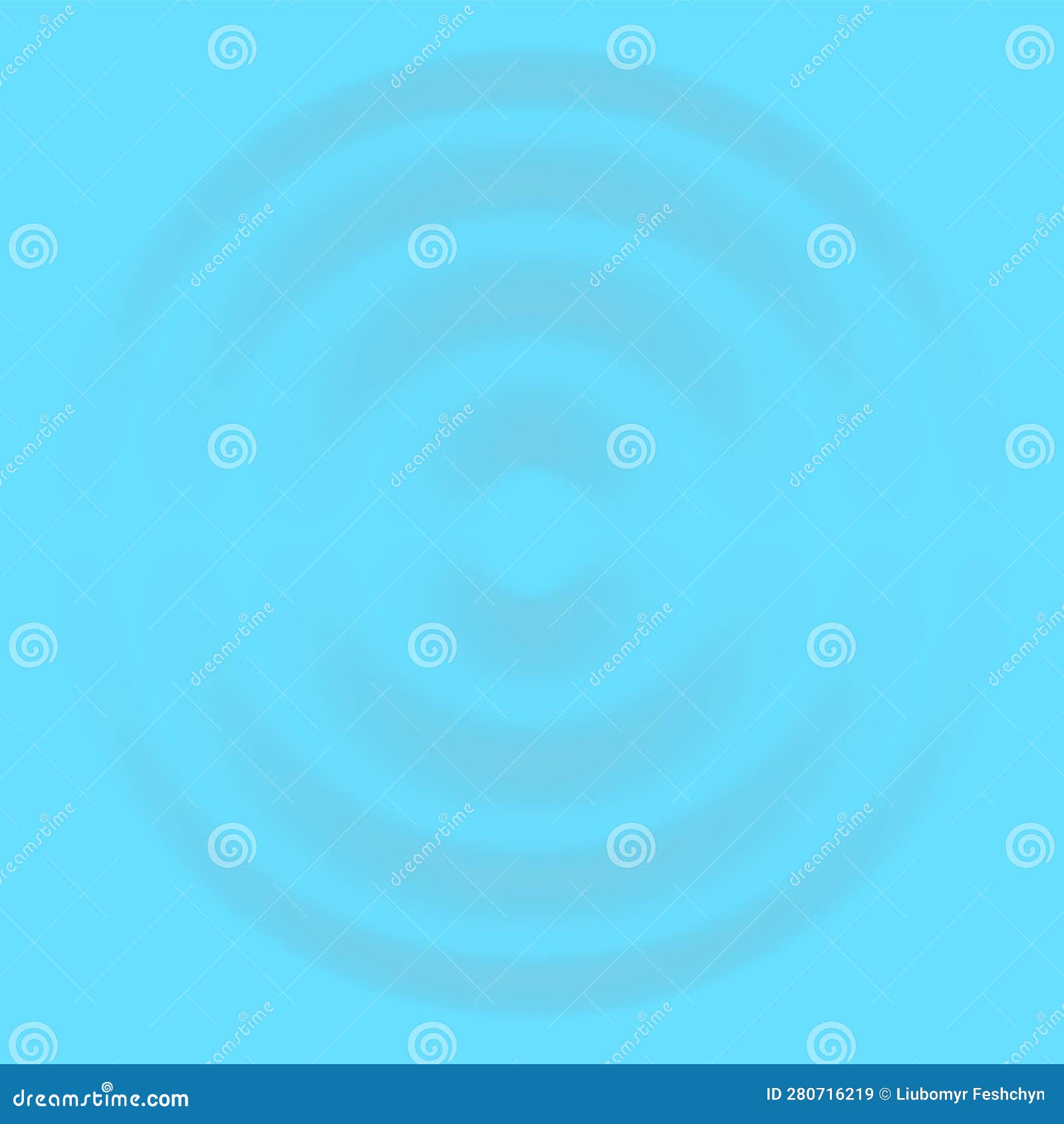 Water Ripple Effect Top View. Realistic Caustic Drop or Sound Wave ...