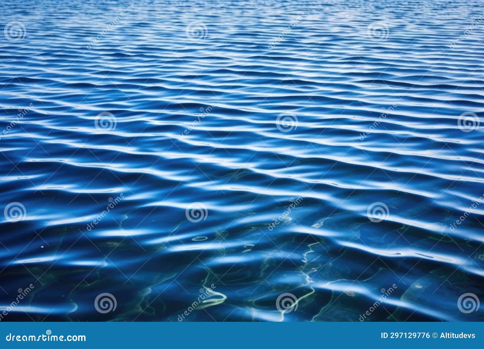 Water Ripple Patterns on a Scenic Deep Blue Lake Stock Photo - Image of ...