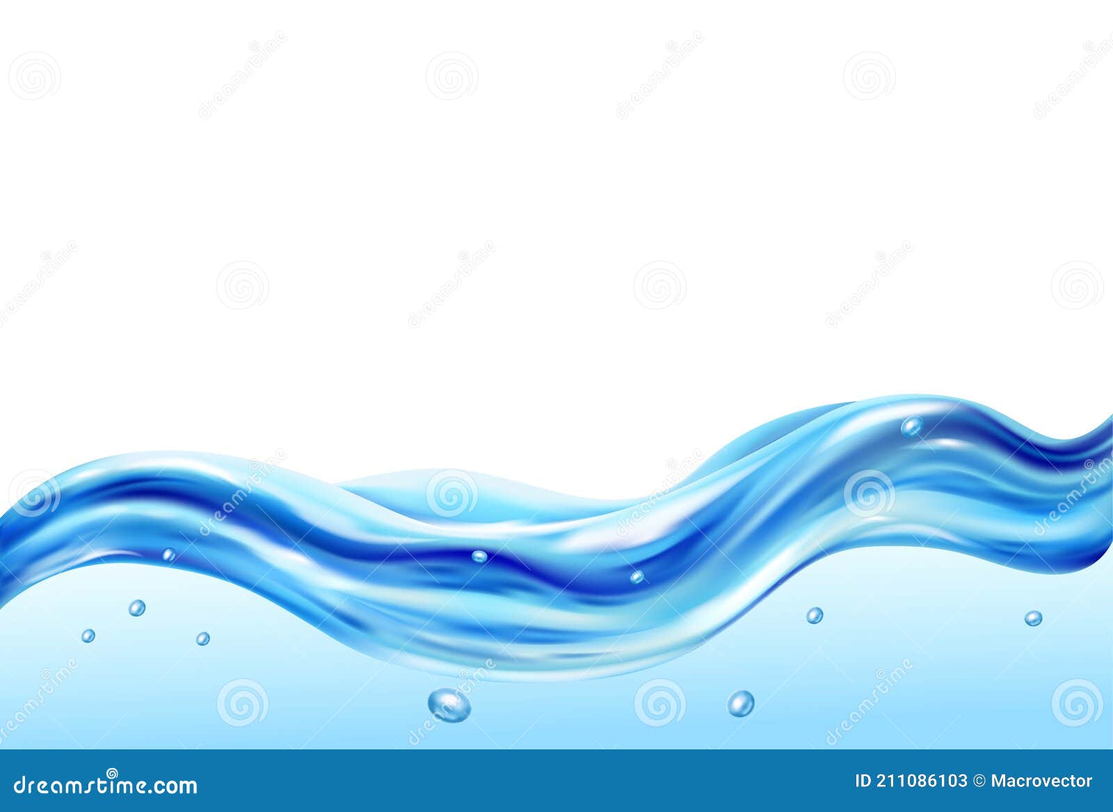 Water Ripple Waves Composition Stock Vector - Illustration of drink ...