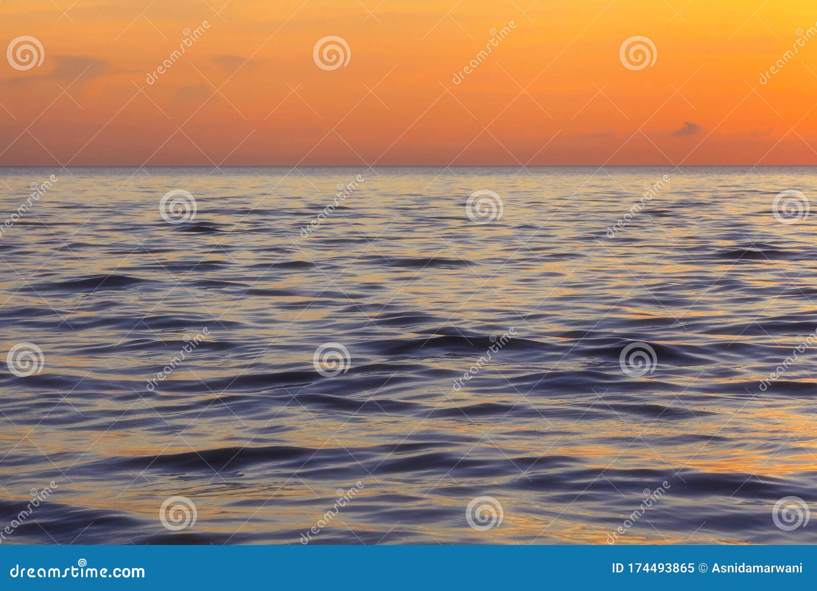 Water Ripple on the Sea during Golden Sunset Stock Image - Image of ...