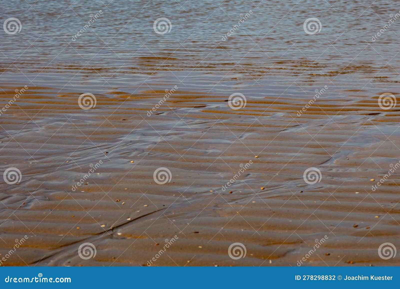 Water on Rippled Sand on a Beach Stock Photo - Image of surface ...