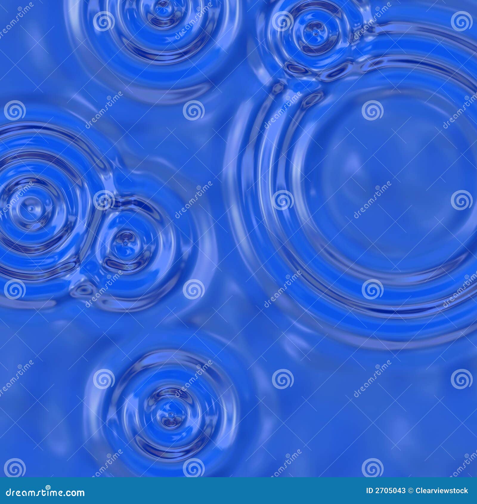 Water ripples stock vector. Illustration of ripples, blue - 2705043