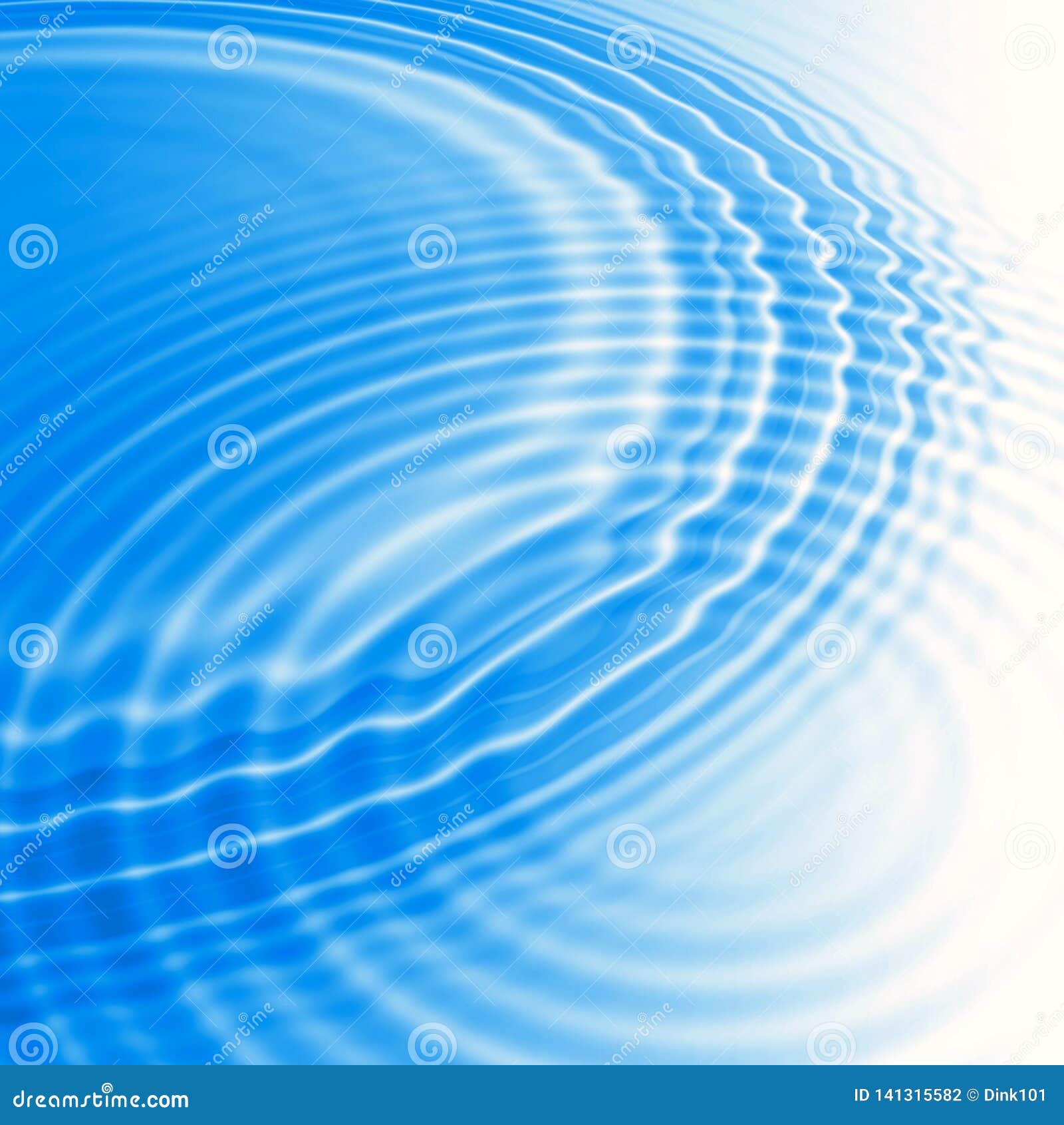 Blue Concentric Water Ripples Stock Illustration - Illustration of blue ...