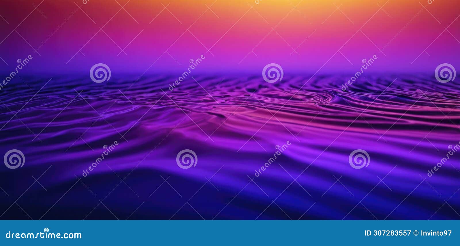 Water Ripples As a Gradient of Purple in Synthwave Style Stock ...