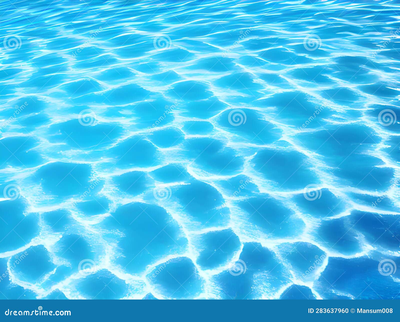 Water Ripples Background, Blue Swimming Pool, AI Generated Stock ...
