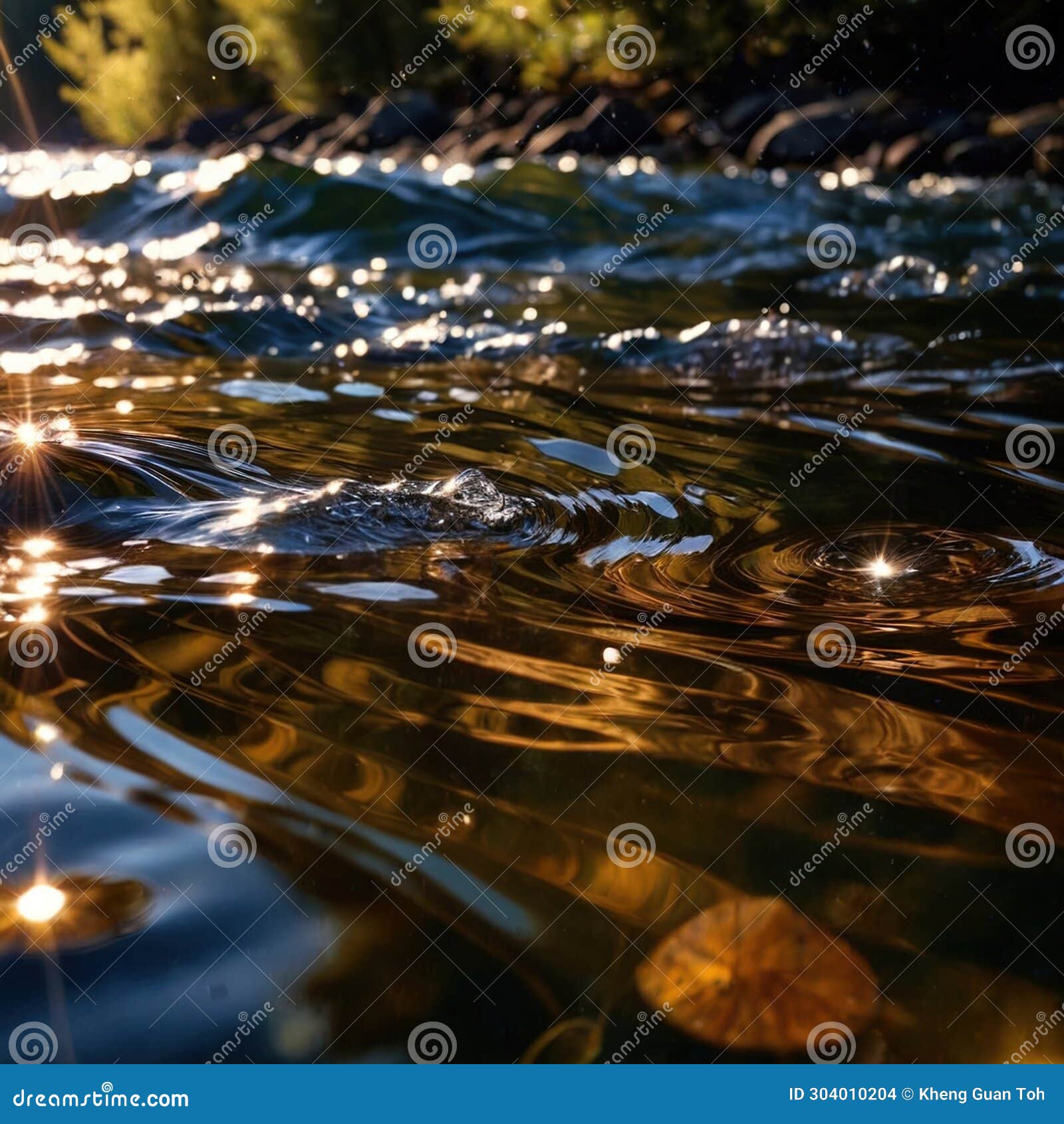 Water Ripples, Clean Pure Alpine Water Stock Illustration ...