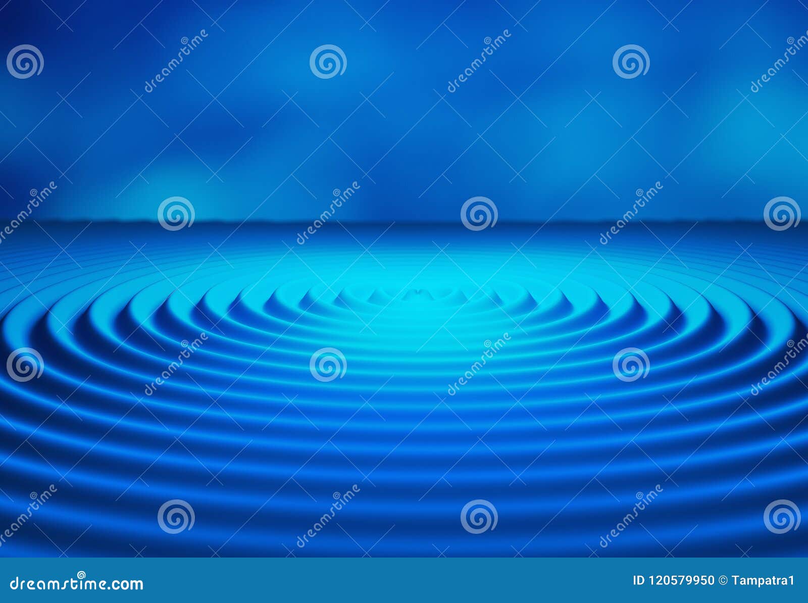 Water Ripples. Digital Data and Network Circles Shape Stock ...