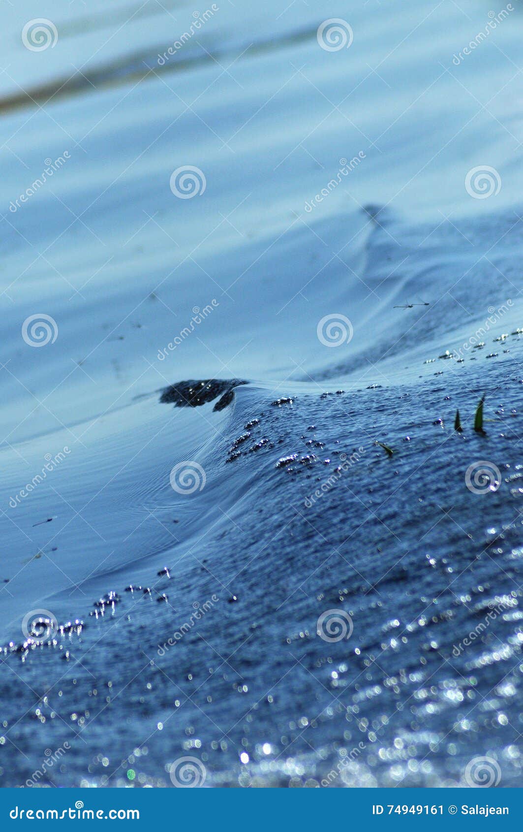 Water ripples on a lake stock image. Image of liquid - 74949161