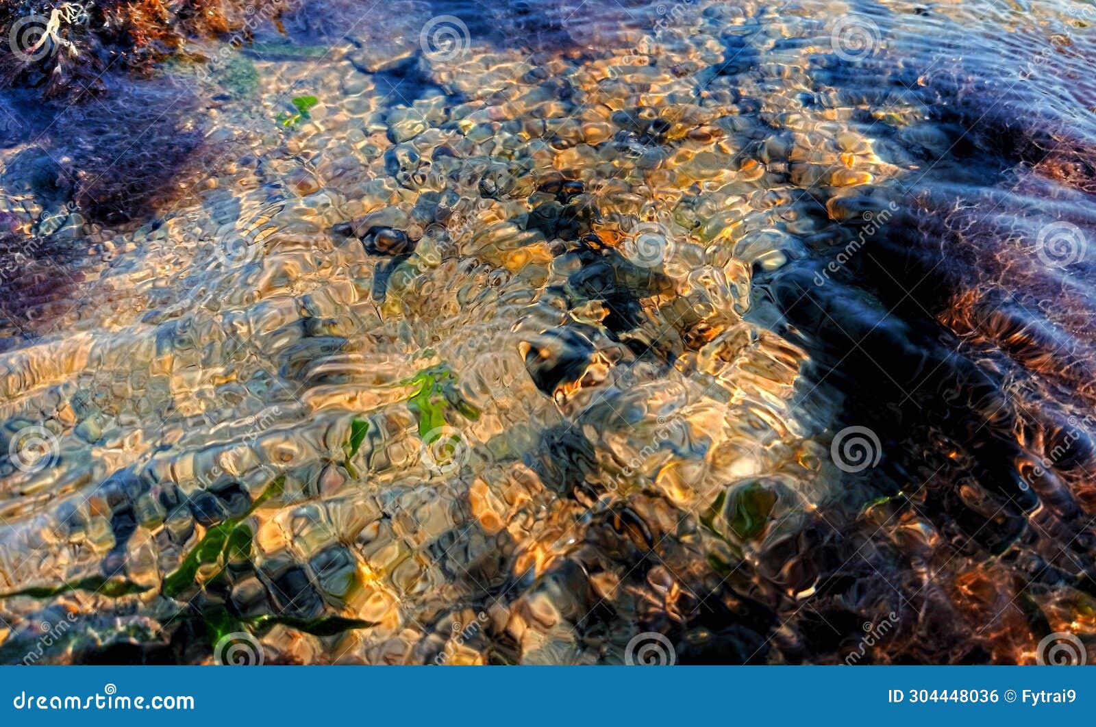 Water Ripples Over the Coastal Coral Reef Stock Photo - Image of ...