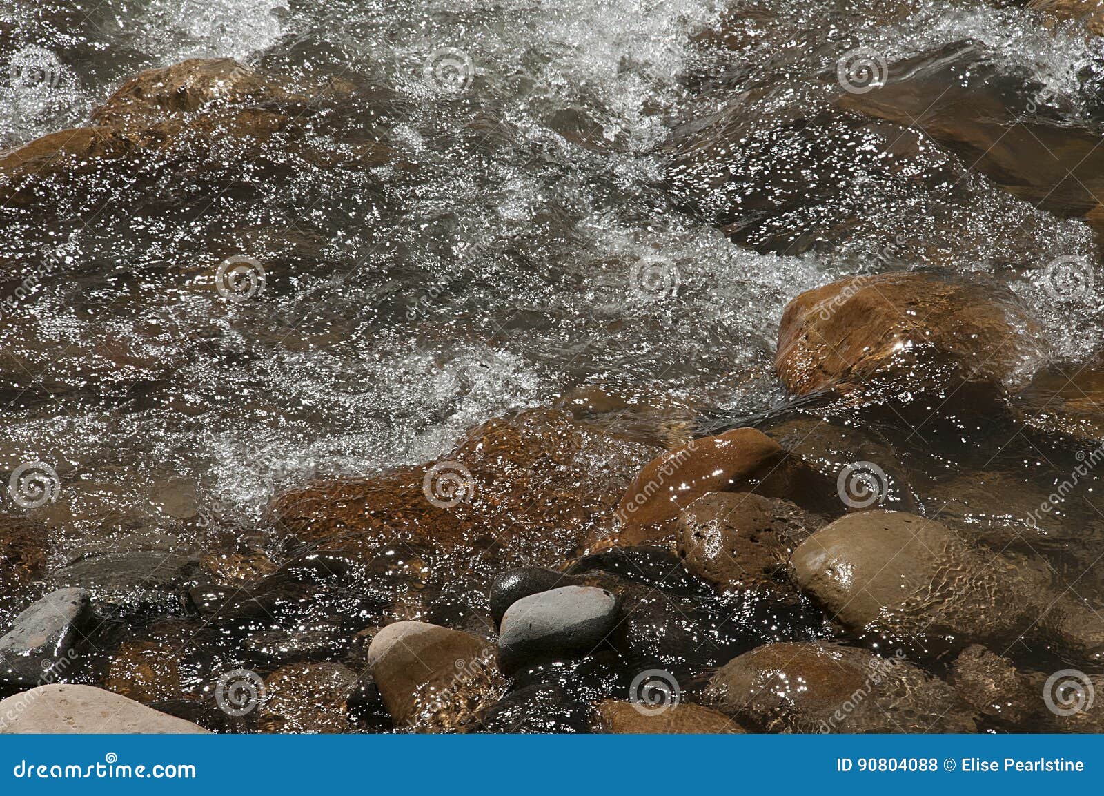 Water Ripples and Rocks stock photo. Image of desert - 90804088