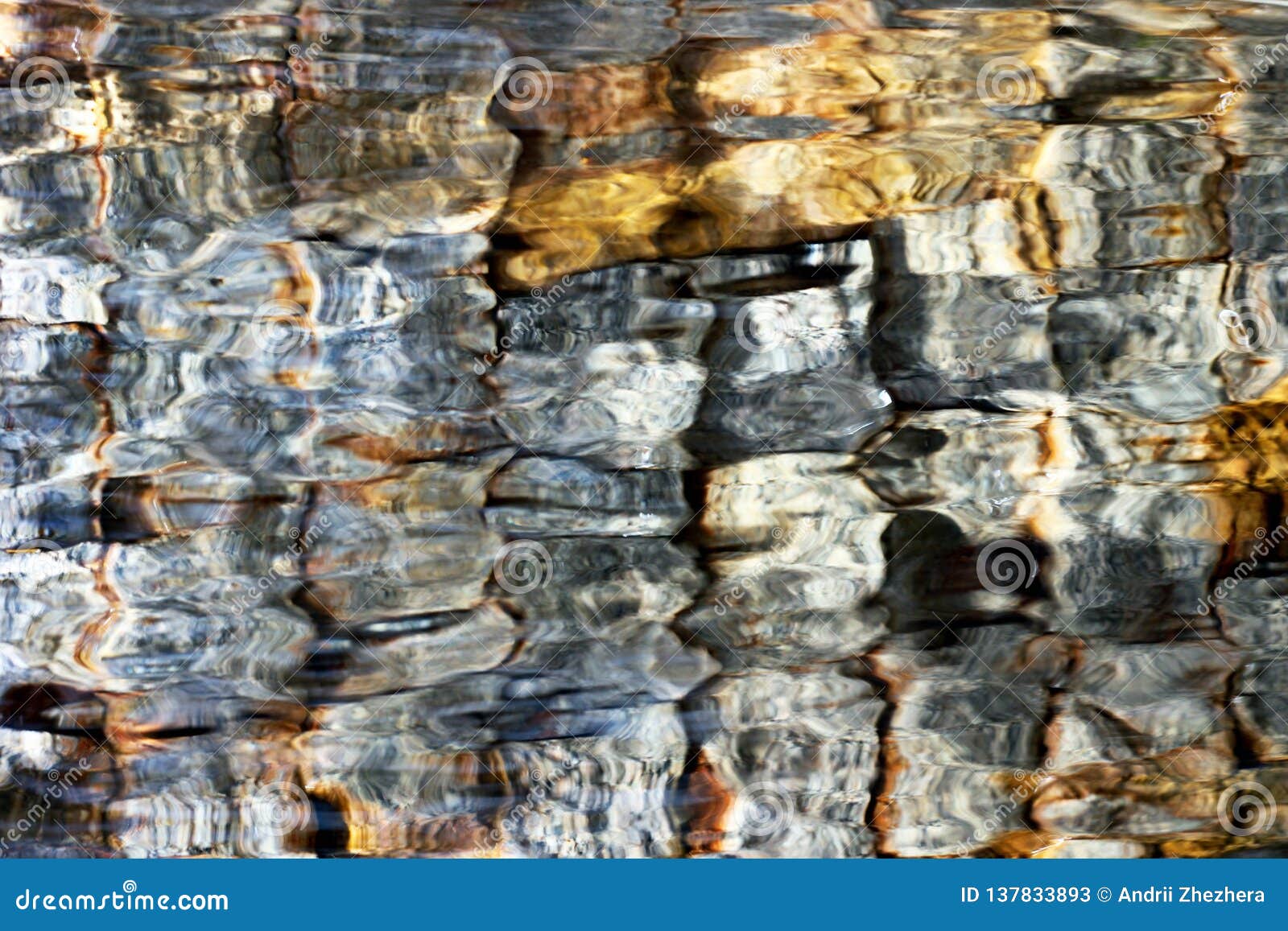 Water Ripples on Stone Floor, Abstract Background Stock Image - Image ...