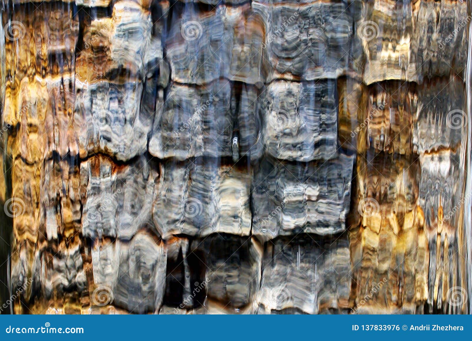 Water Ripples on Stone Floor, Abstract Background Stock Photo - Image ...