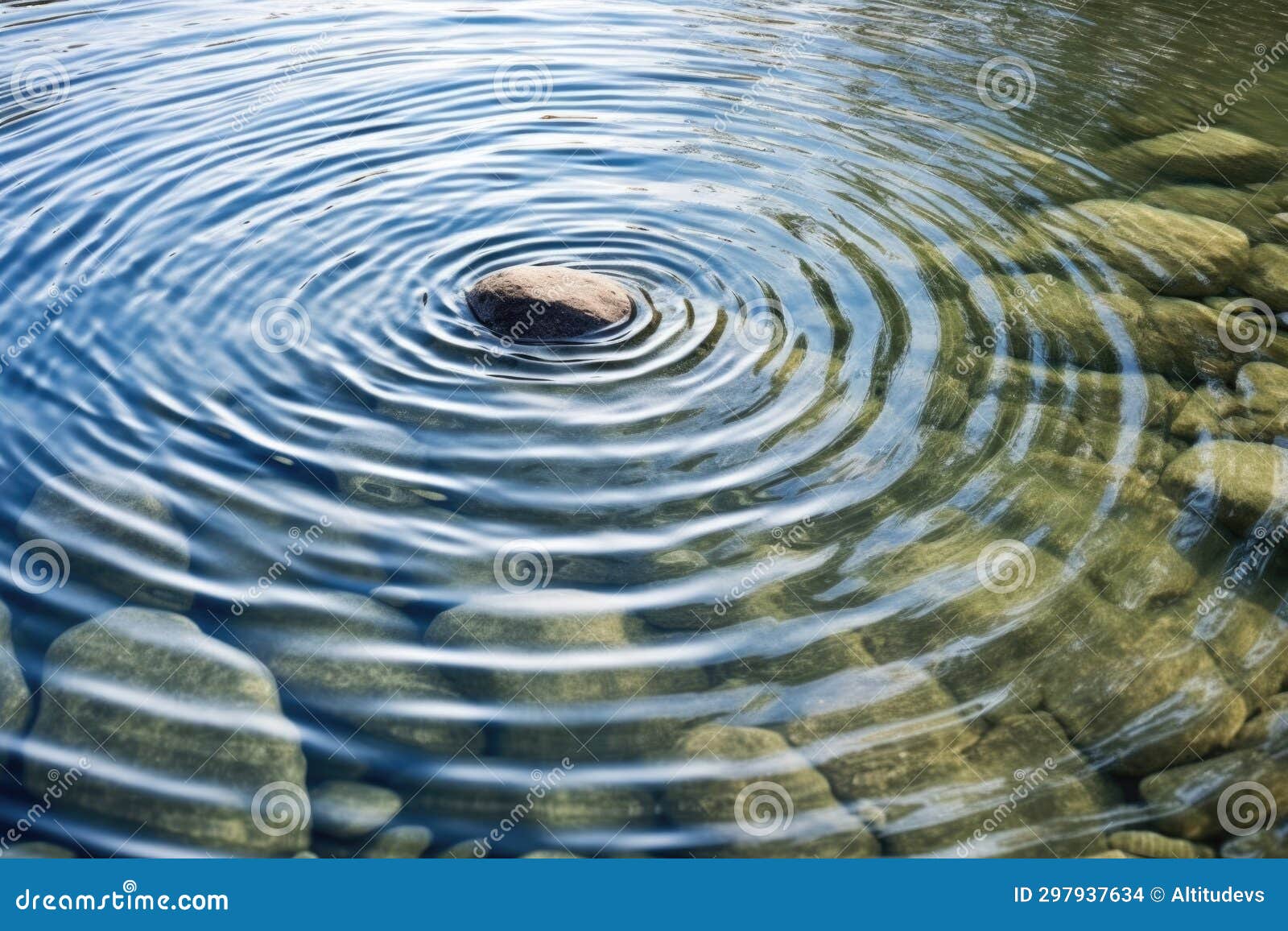 Water Ripples from a Stone Thrown into a Calm River Stock Photo - Image ... Water Ripples from a Stone Thrown into a Calm River Stock Photo - Image ...