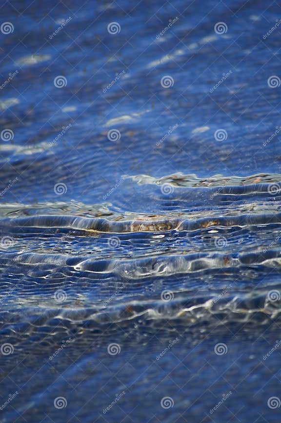 Water Ripples on the Stream Surface. Stock Image - Image of reflect ...