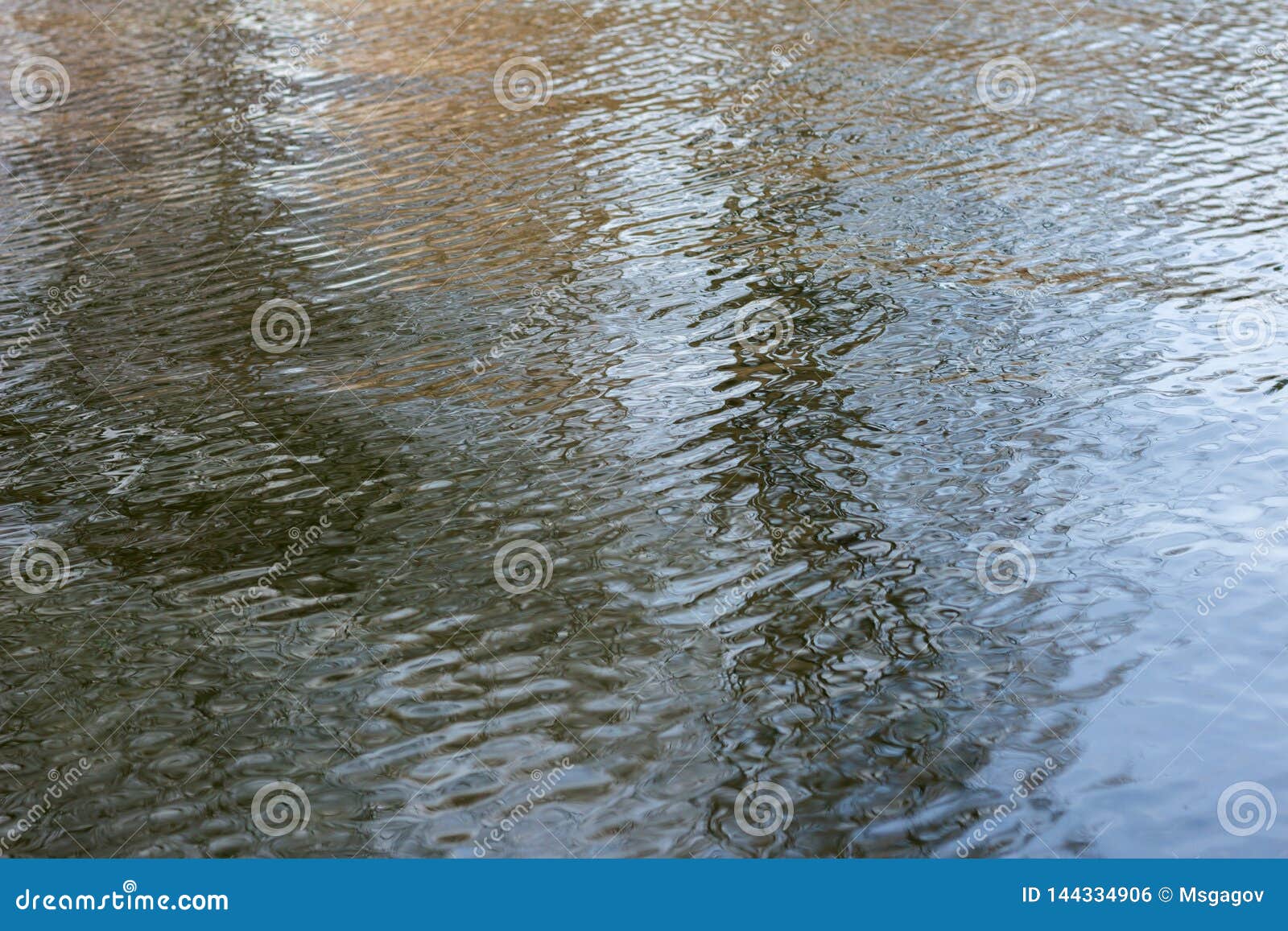 Water ripples surface stock photo. Image of clouds, ripple - 144334906