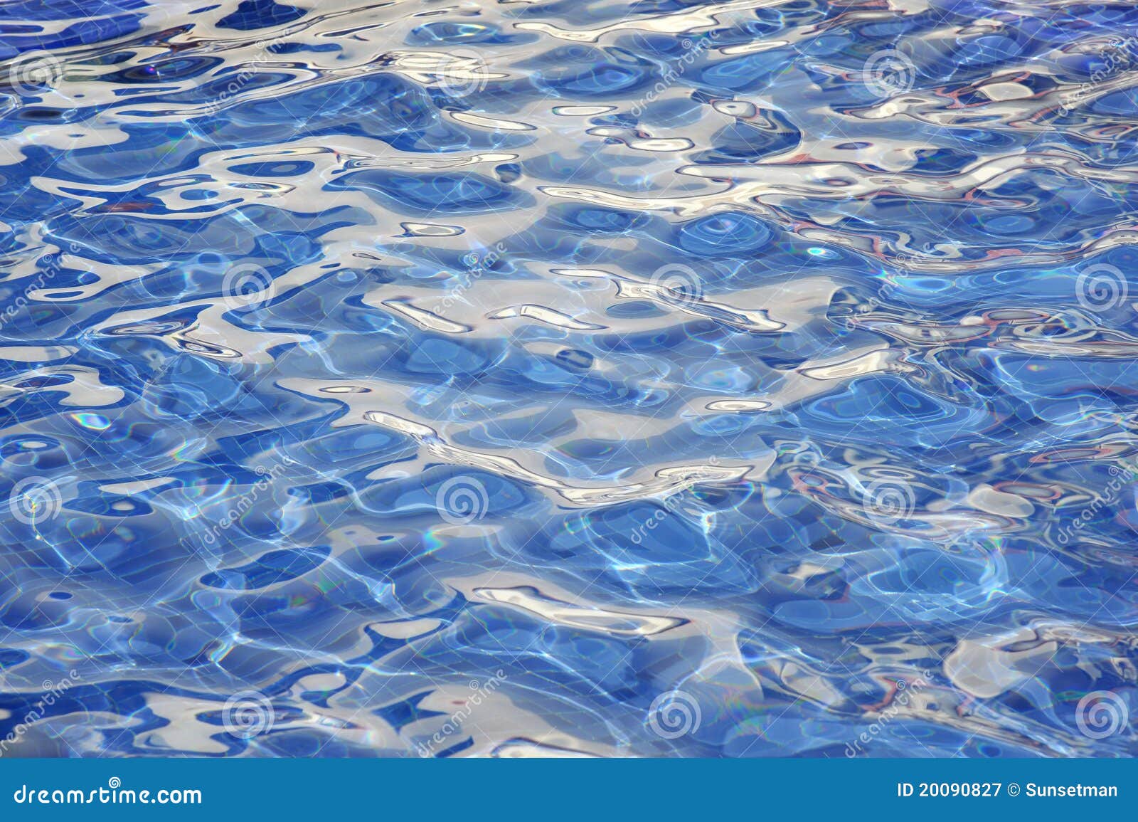 Water Ripples of a Swimming Pool Stock Image - Image of blue, stone ...