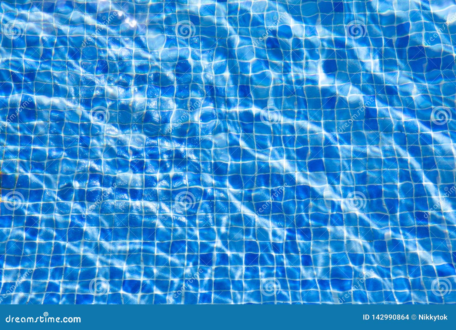 Water Ripples in Swimming Pool, Blue Background Stock Photo - Image of ...