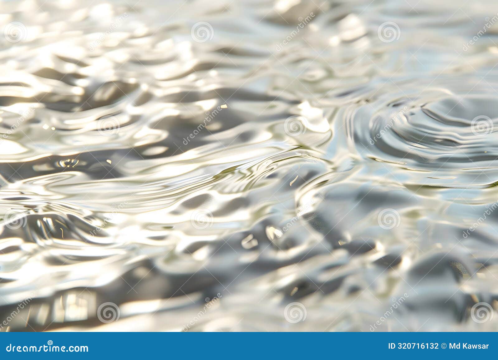 Water Ripples Texture - Sunlight Reflection Stock Illustration ...