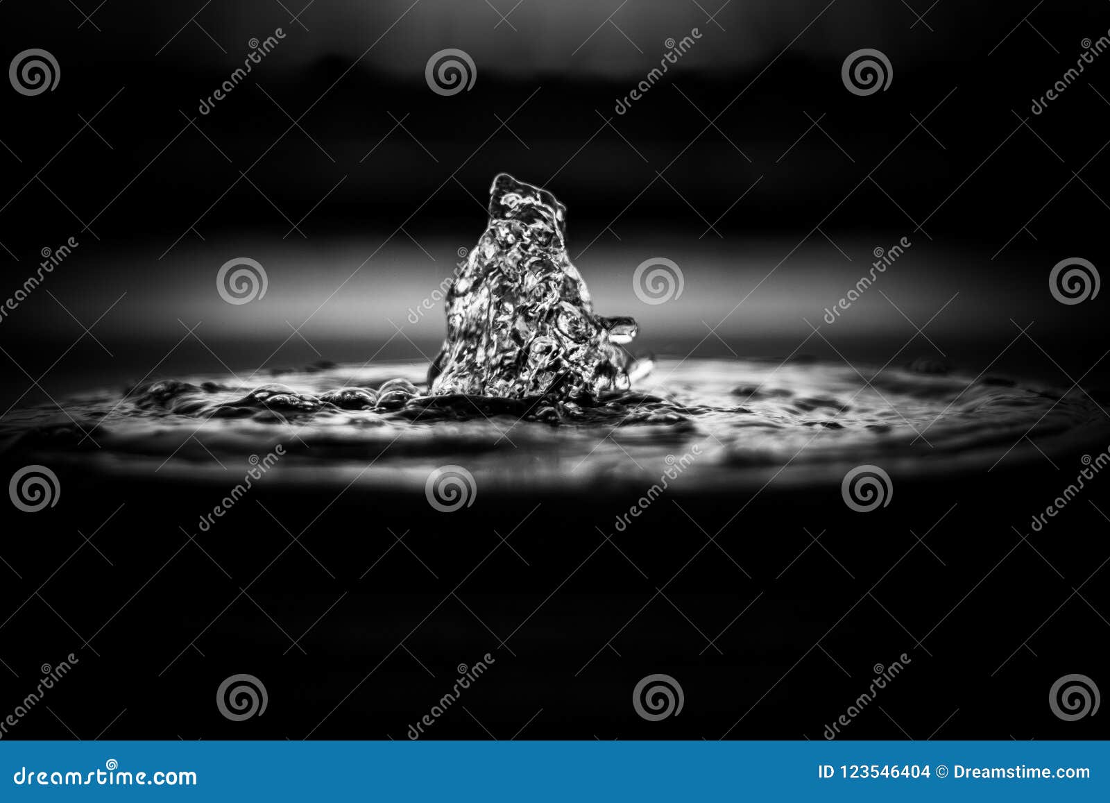 Water Rising in a Water Fountain Stock Photo - Image of movement ...