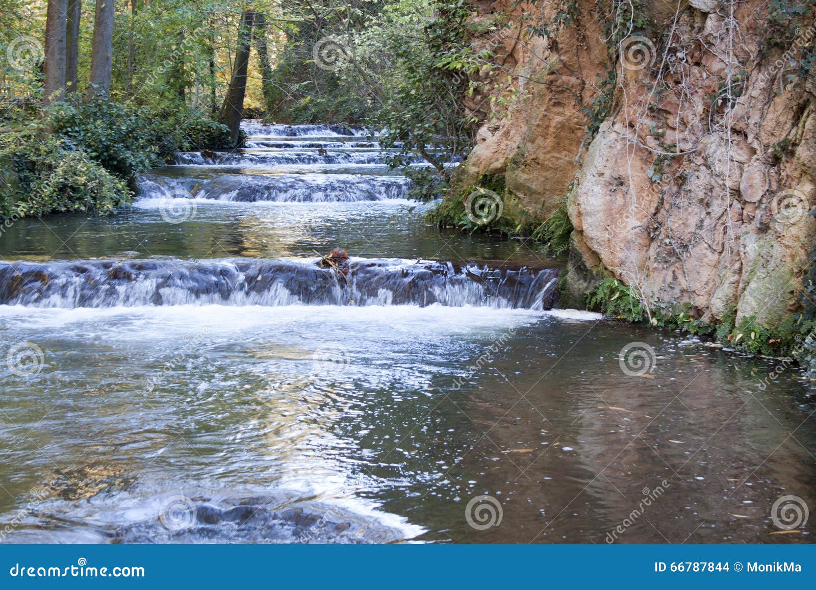 Water in a River Falling in Steps Stock Photo - Image of steps, river ...