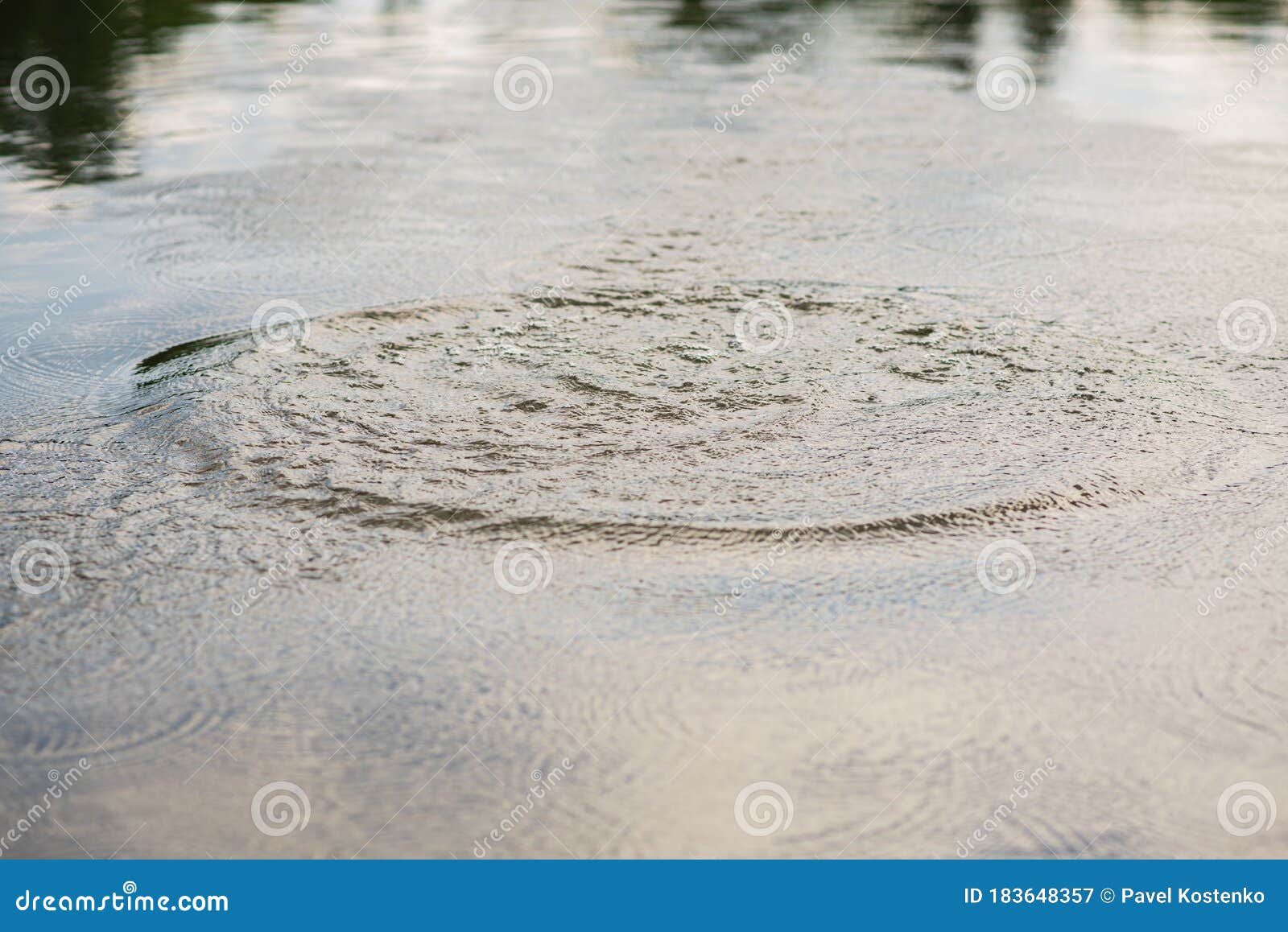 Water in the River. Water with Light Waves. Beautiful Background. Stock ...