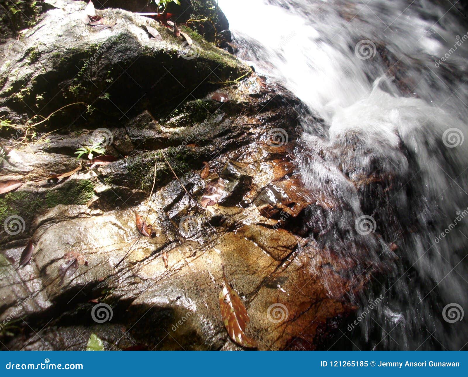 Swift water stock image. Image of water, swift, rock - 121265185