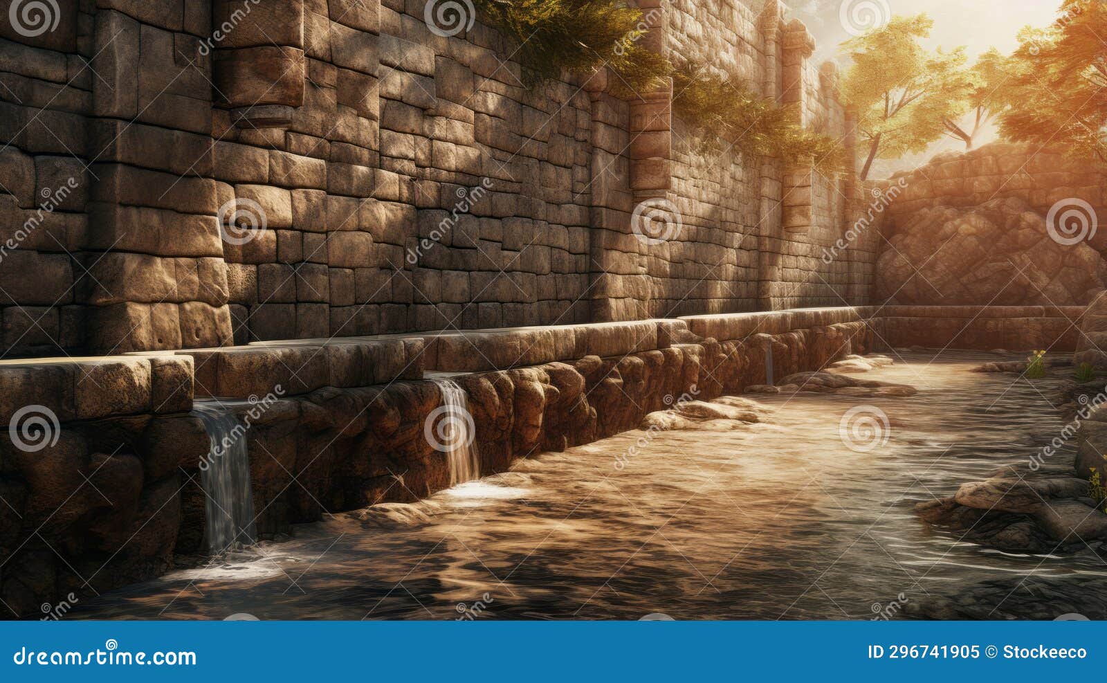 Water River with Rocks: a Medieval-inspired 3d Graphics Masterpiece ...
