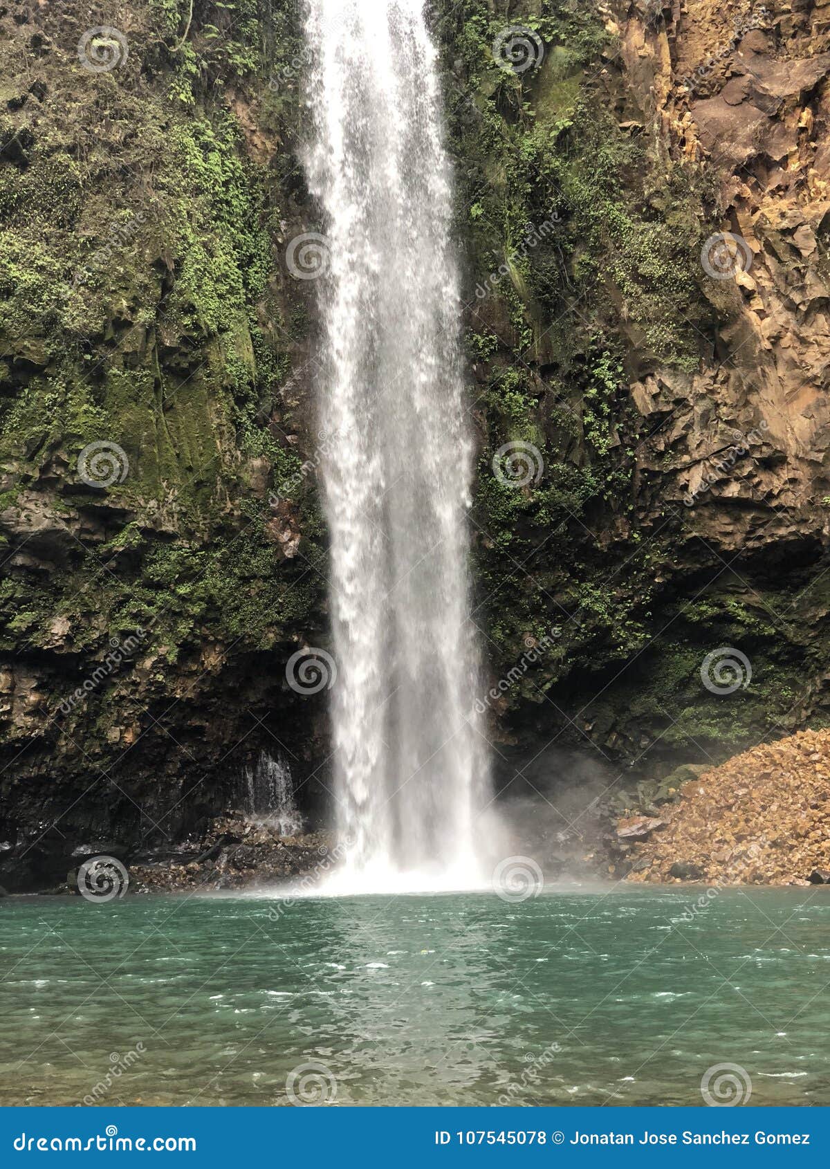 Waterfall stock photo. Image of rock, waterfall, life - 107545078