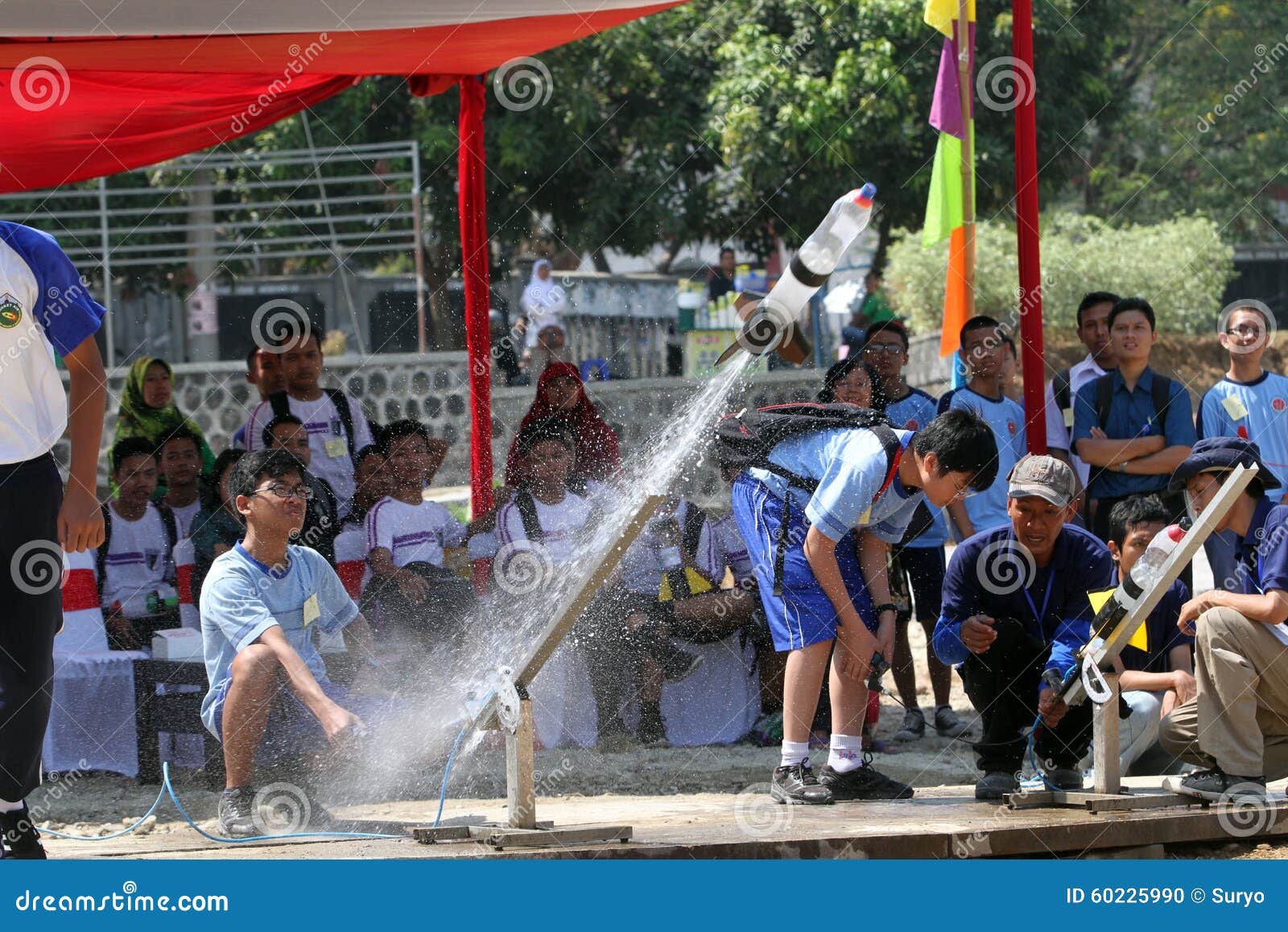 Water rocket editorial image. Image of indonesia, solo - 60225990