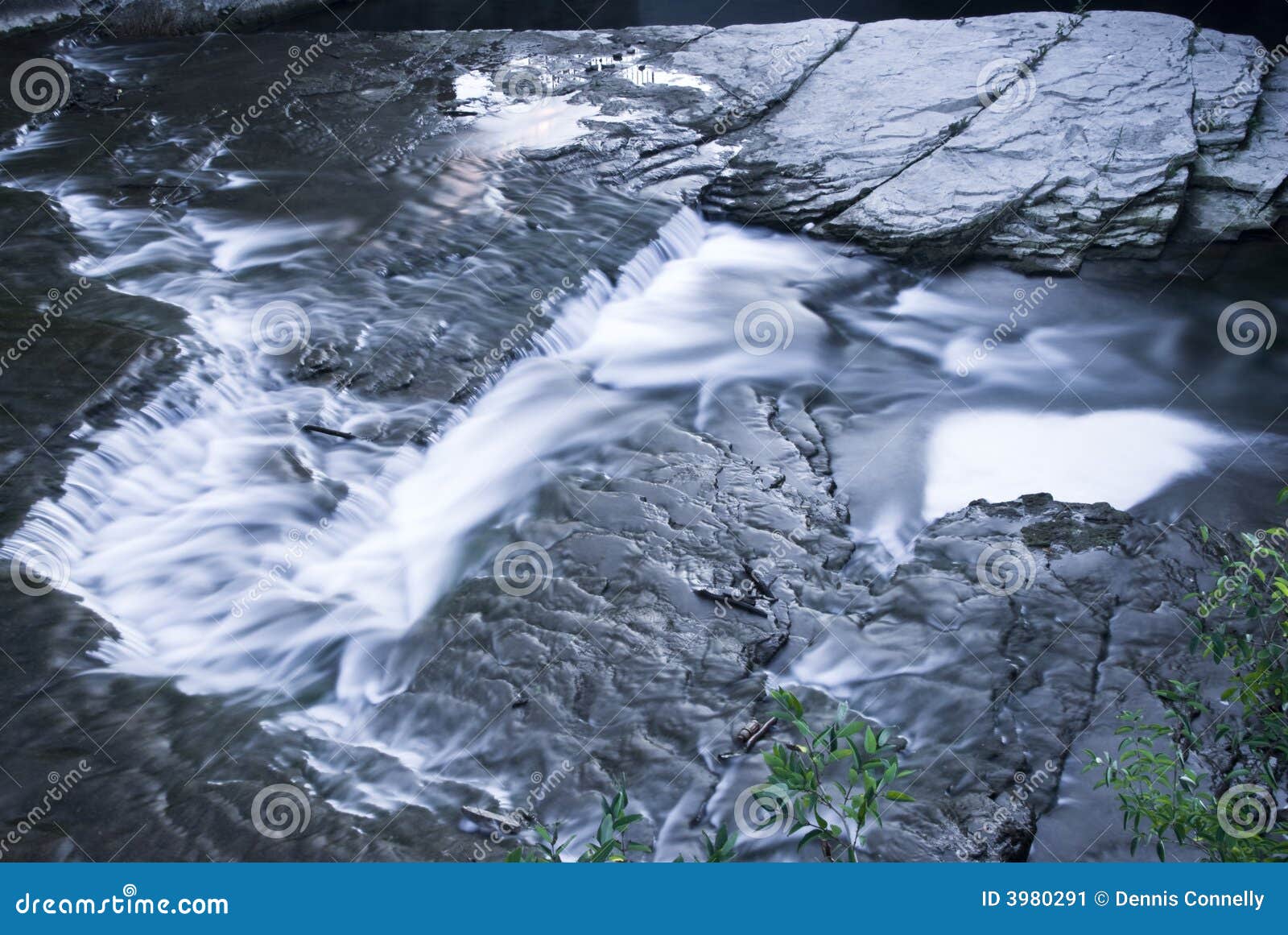 Water on Rocks stock image. Image of flow, pure, flowing - 3980291