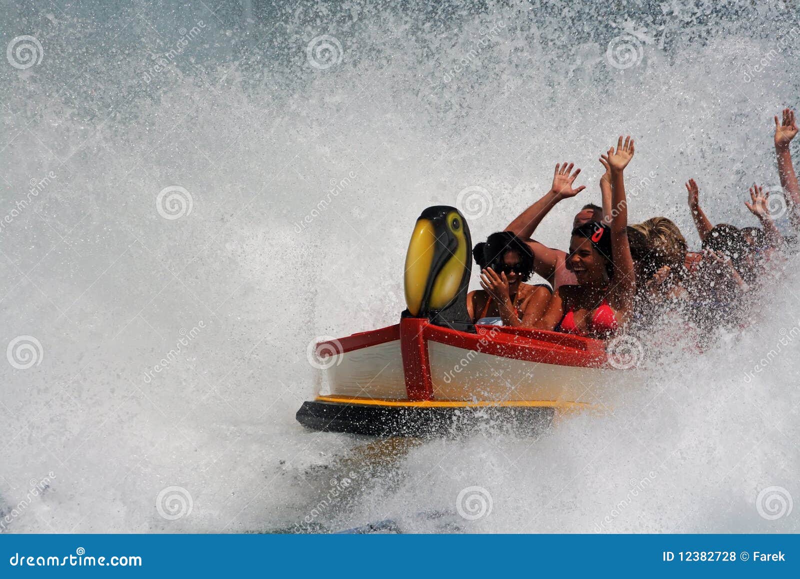 Water roller coaster editorial stock photo. Image of hill - 12382728
