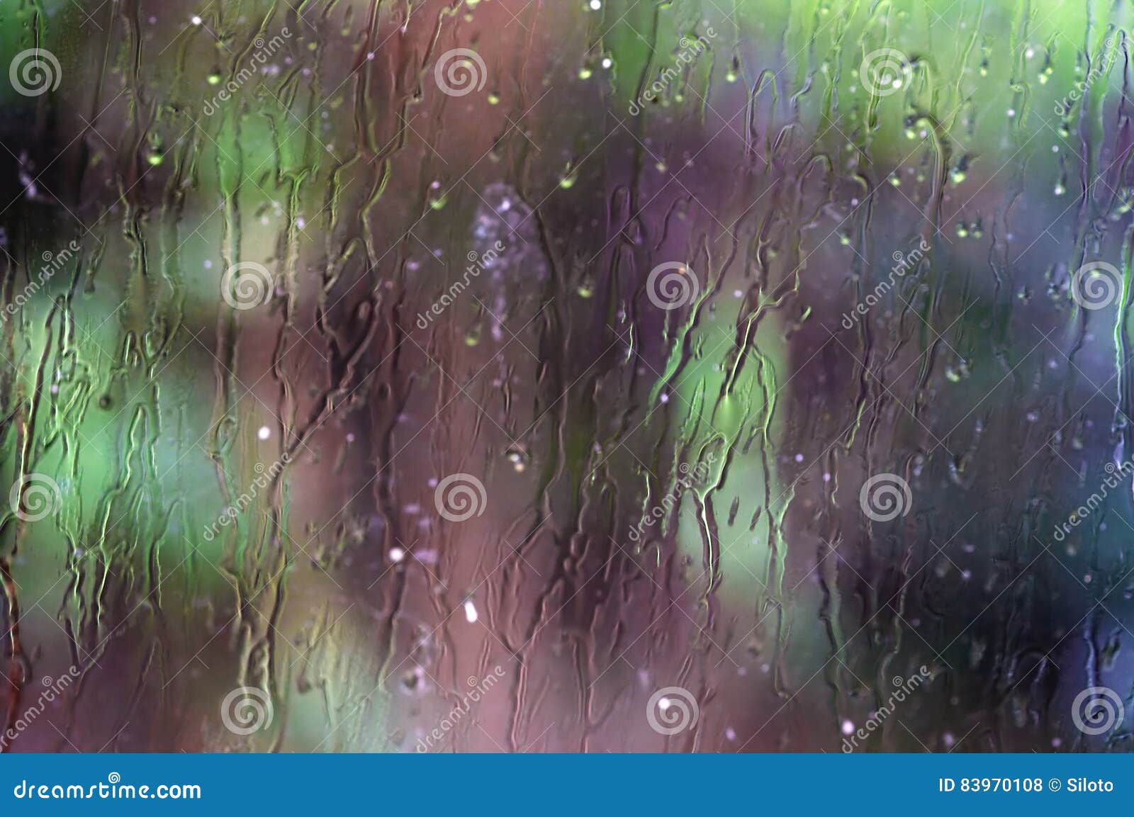 Water Running Down the Glass Stock Photo - Image of spatter, weather ...