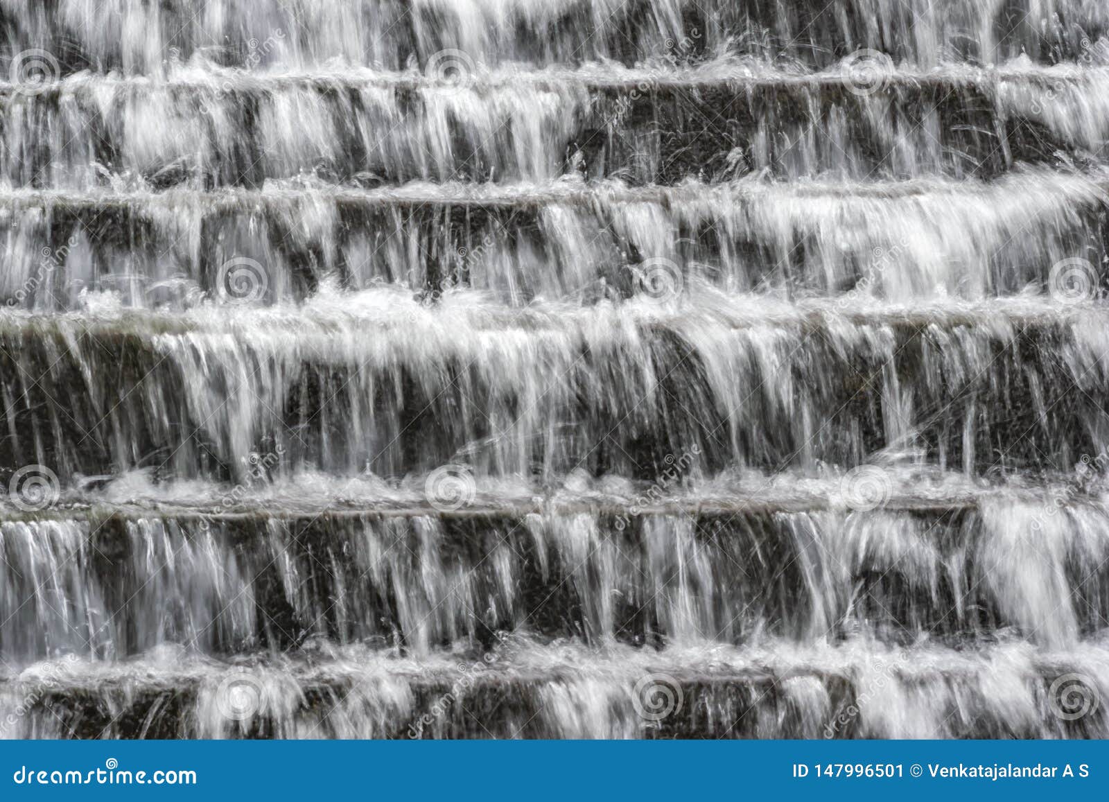Water Running Down on Stairs Stock Image - Image of garden, plant ...