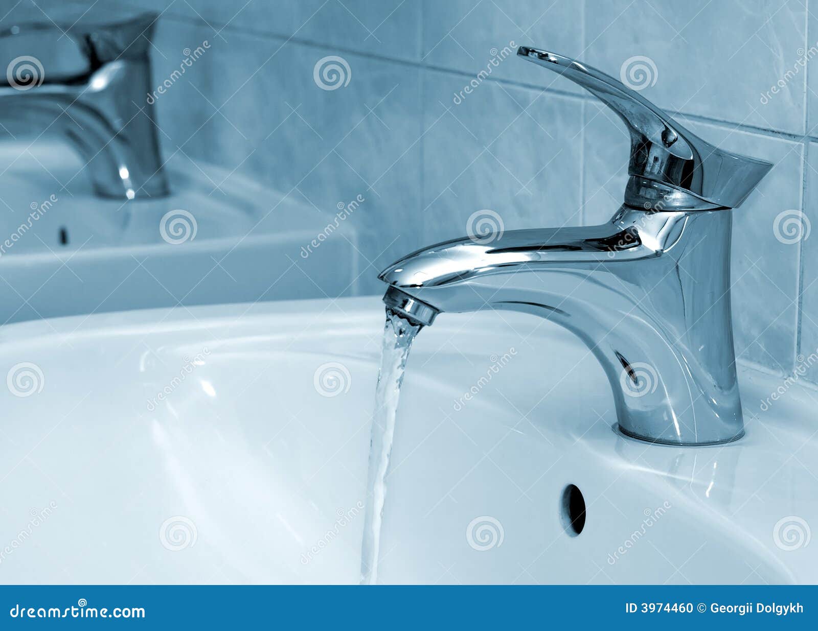 Water Running from a Faucet Stock Photo - Image of public, plumber: 3974460
