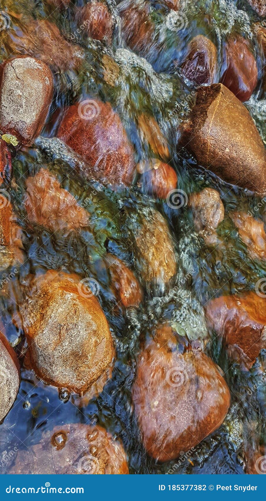 Water running over rocks stock photo. Image of food - 185377382