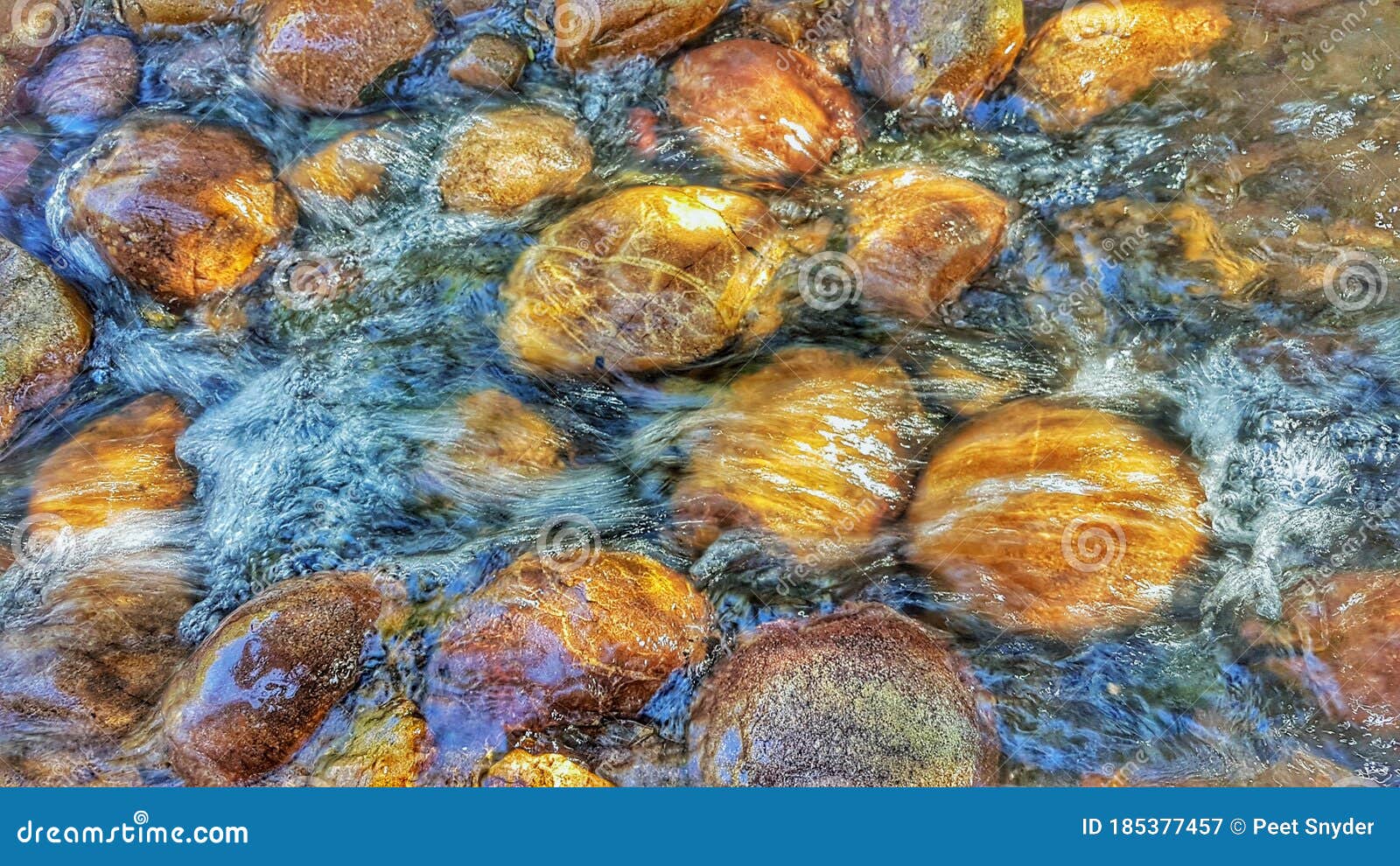 Water running over rocks stock image. Image of produce - 185377457