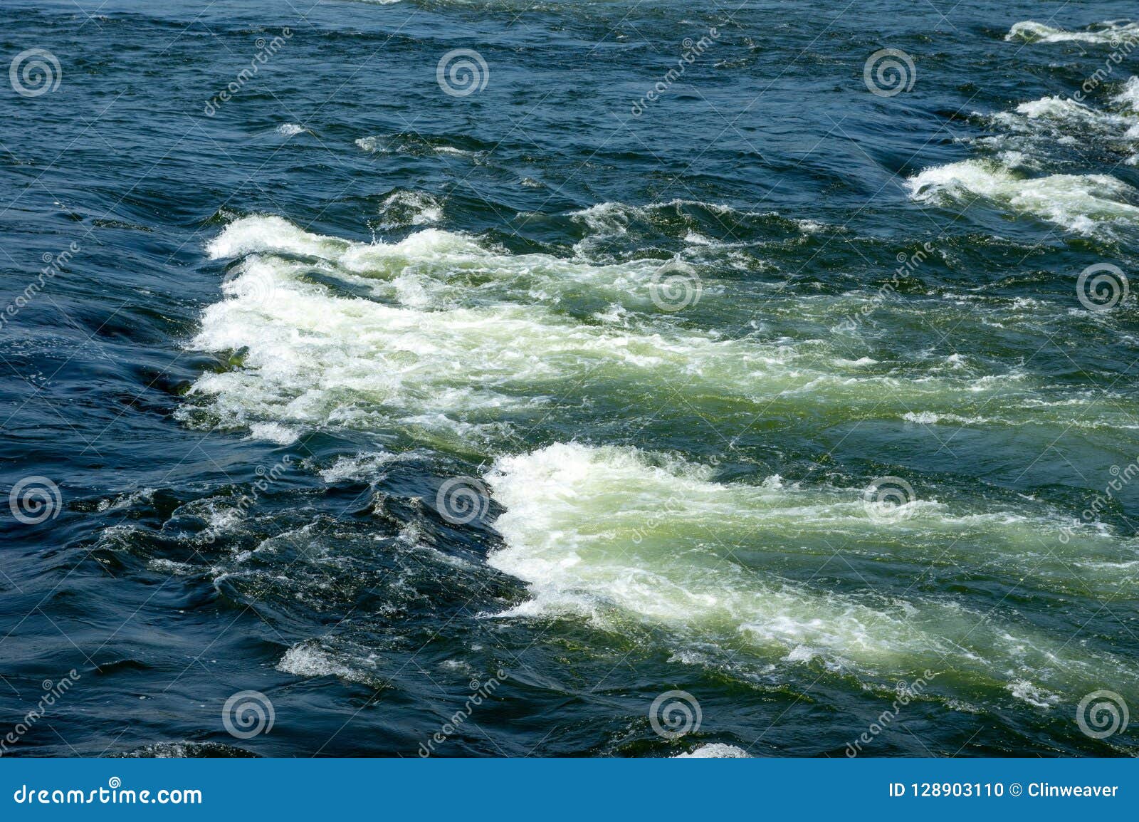 Water Running over Rocks stock photo. Image of waterscape - 128903110