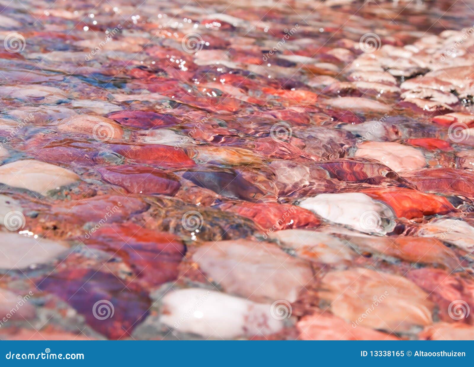 Water Running Over Shallow Pebbles Stock Image - Image of trickle ...