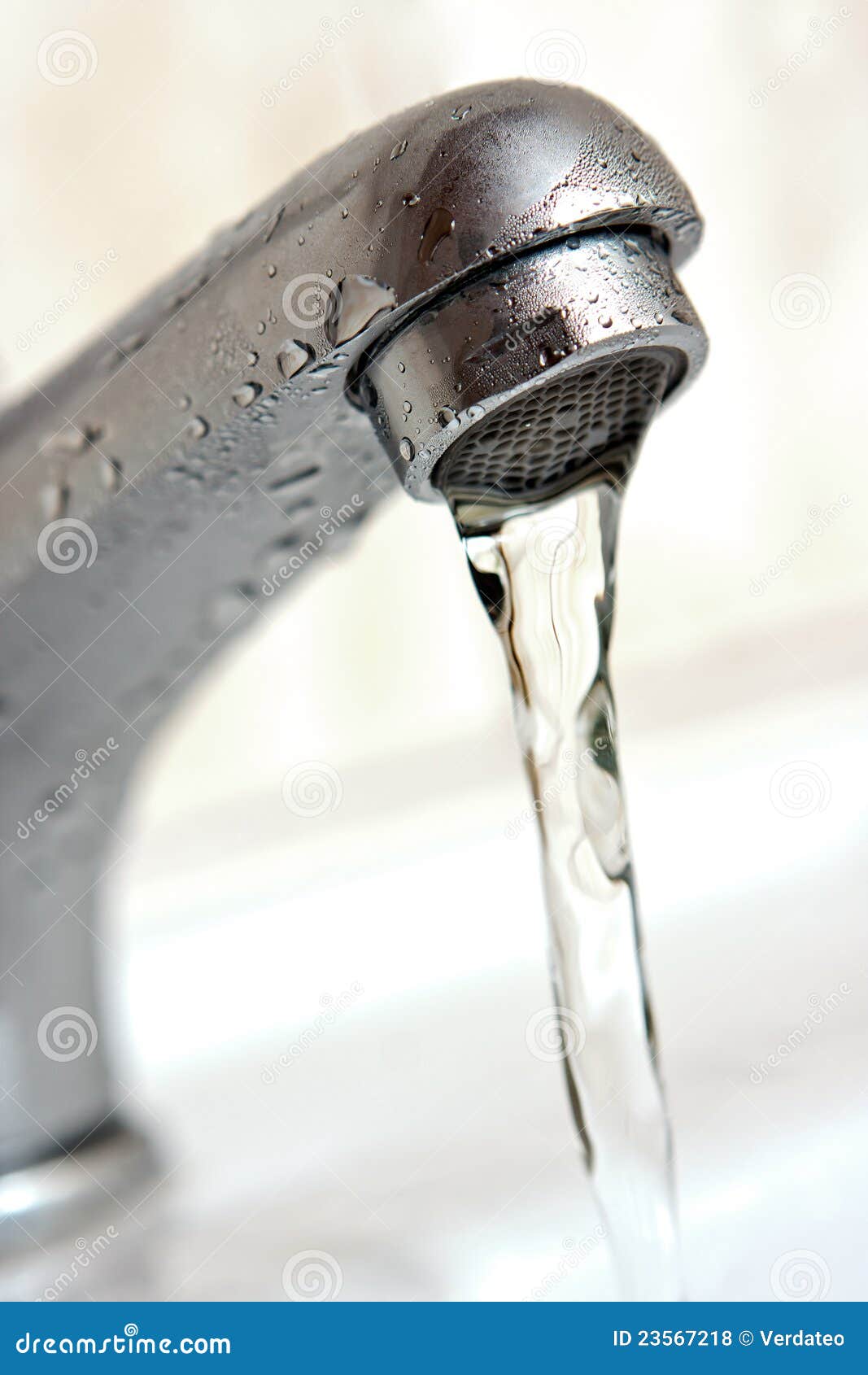 Water running from tap stock photo. Image of sink, kitchen - 23567218