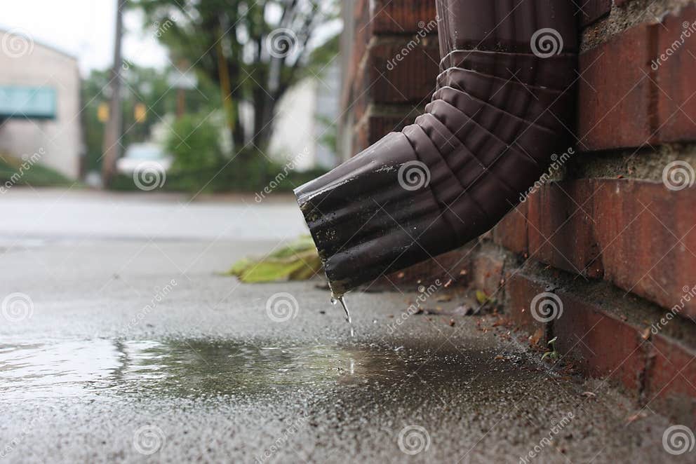 Water runoff stock image. Image of details, architecture - 25863335