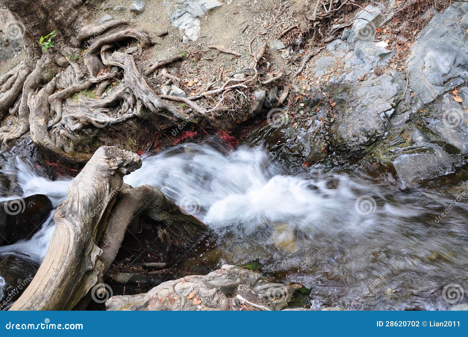 Water Runs among the Stones Stock Photo - Image of clean, blue: 28620702