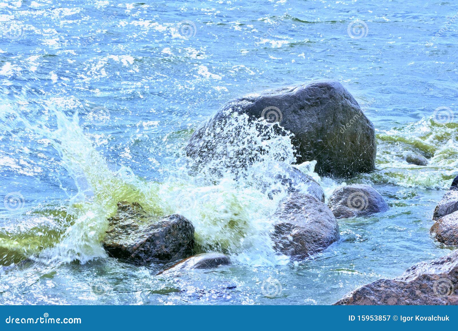 Water rushing stock image. Image of foam, break, beauty - 15953857